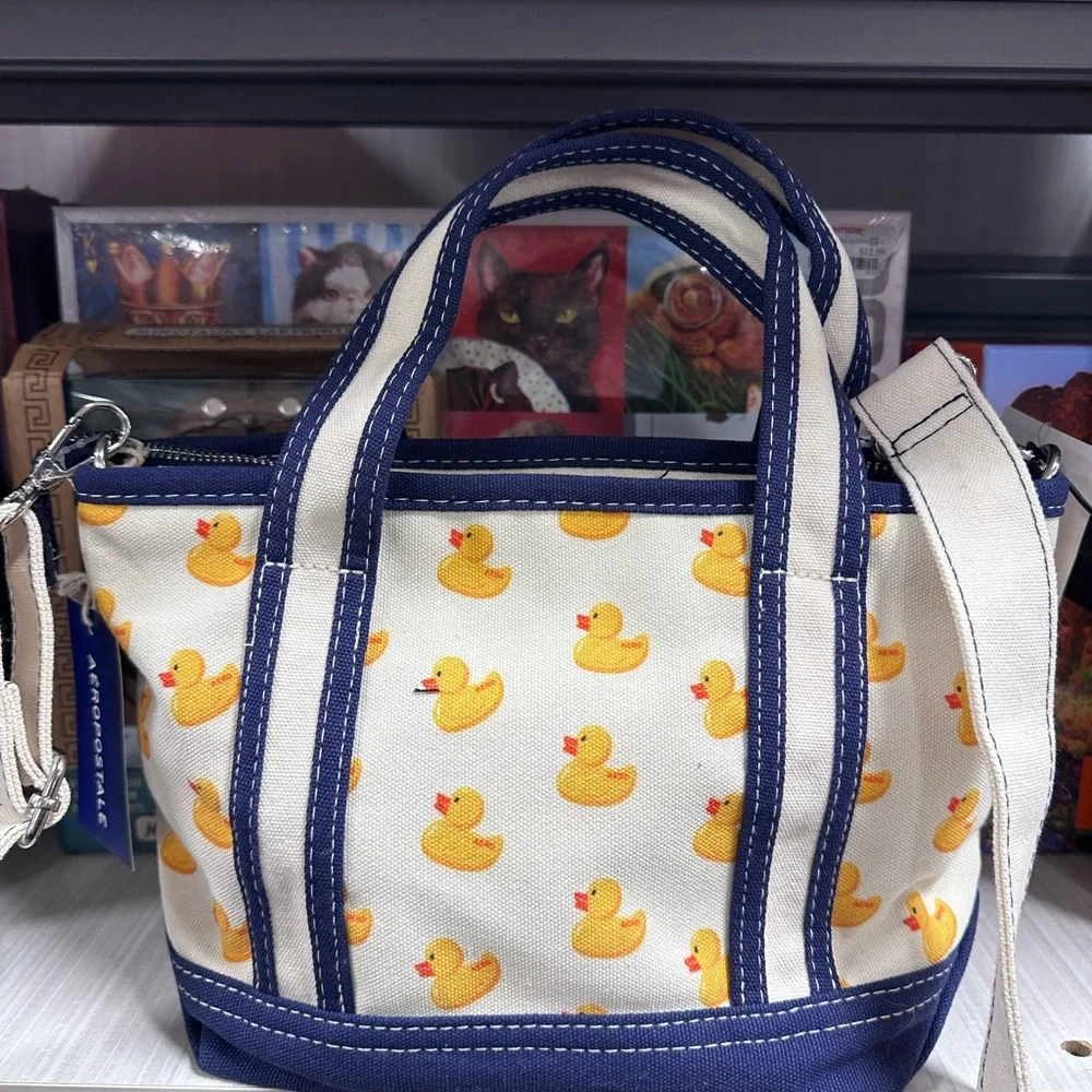 Aeropostale | Bags | Aero Aeropostale Rubber Duckie Duck Mini Tote Bag ...